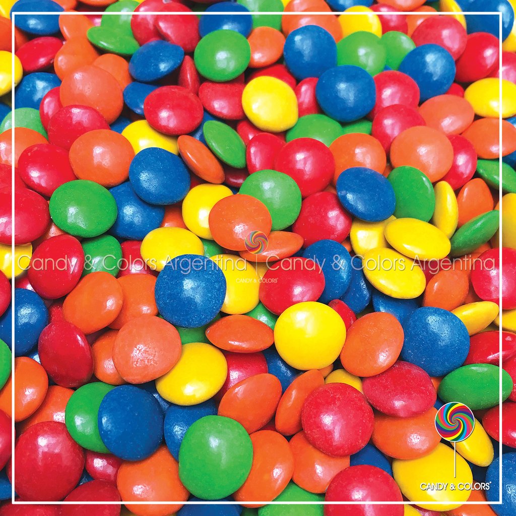 Lentejas de chocolate confitada / multicolor - 400 grms