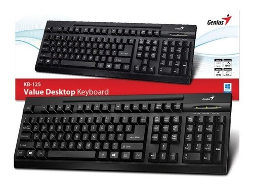 Teclado Genius Kb-125 Wired Classic Keyboard Usb Con Cable