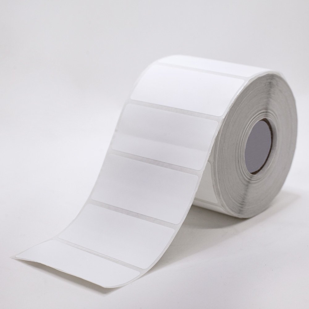 Rolo de Etiquetas 58mm x 25mm, Papel Couchê, 1 Coluna, 1000 etiquetas