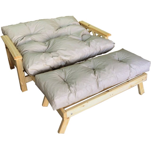 Futón de pino de 2 cuerpos rosario, futon cama rosario