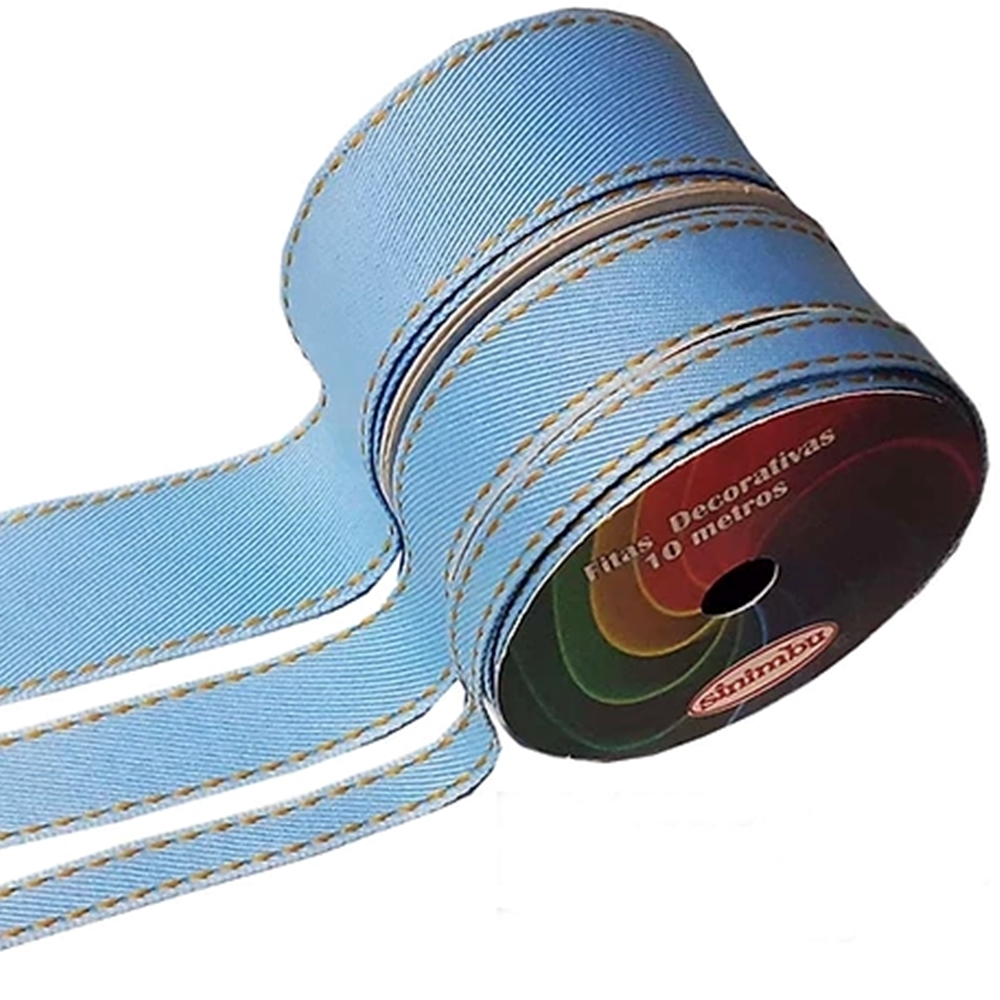 Fita jeans claro sinimbu (10 metros)