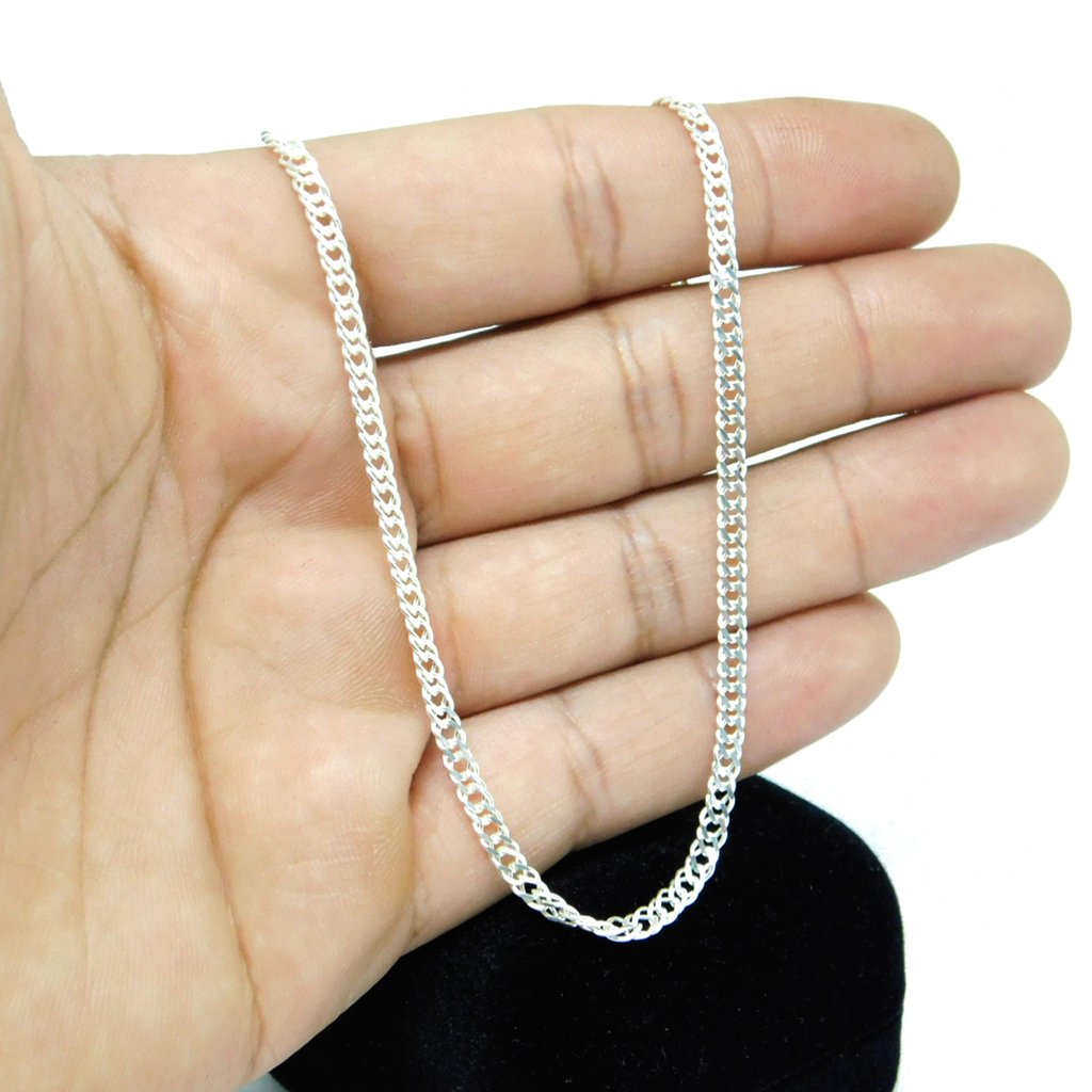 Corrente Cordão Masculino Prata 925 Elo Duplo Corrente Cordão Masculino Prata 925 Elo Duplo