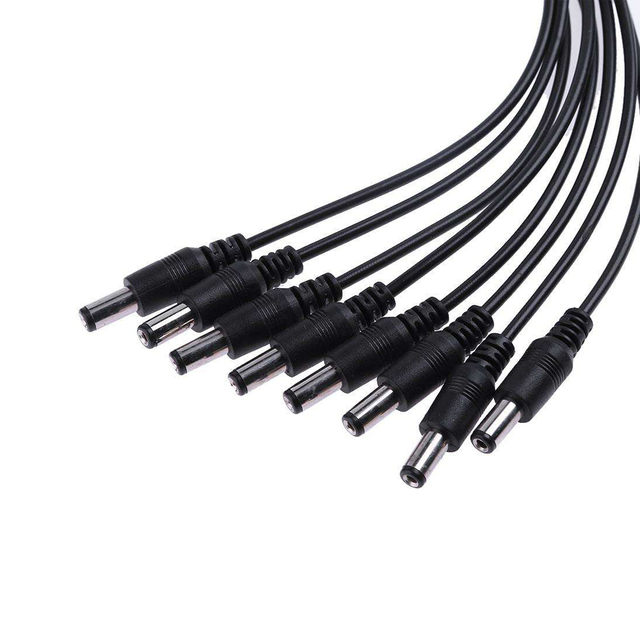 Cable DC 1 Hembra a 8 Machos Alimentación