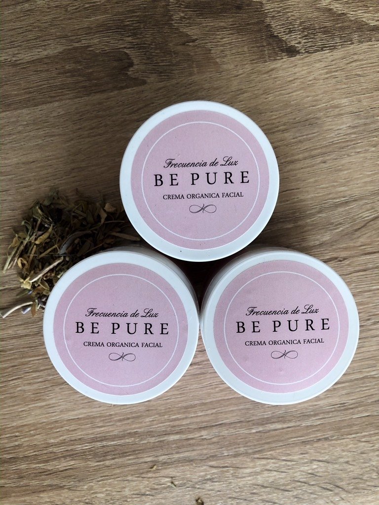 Crema orgánica facial Be Pure - Frecuencia de Luz