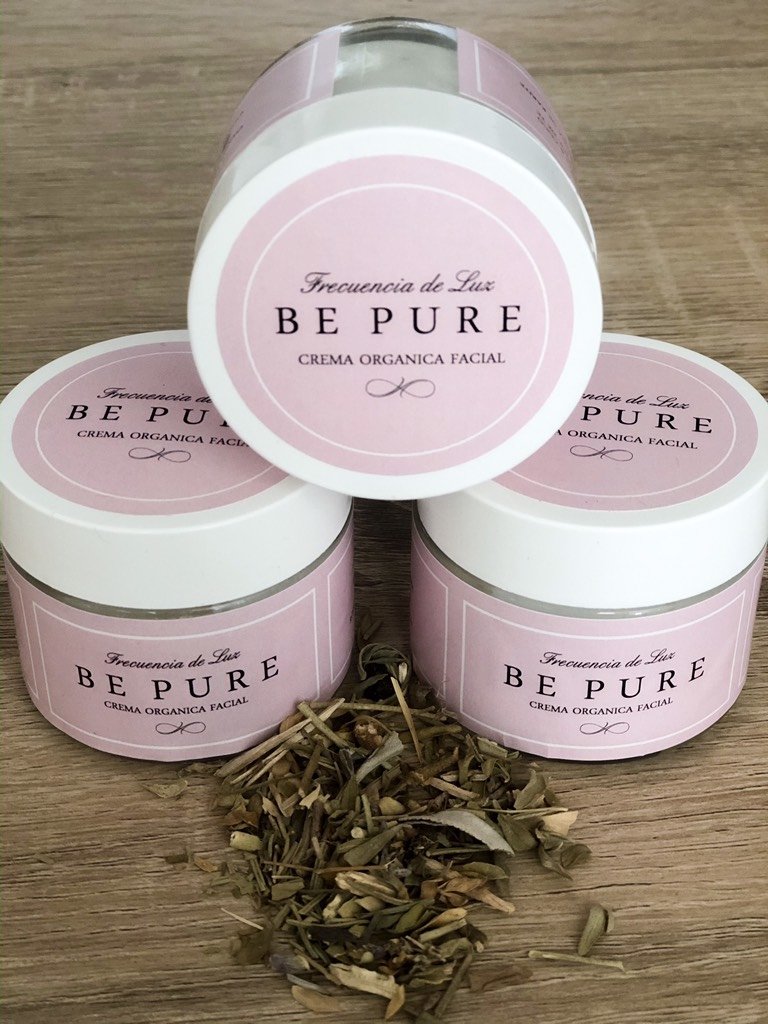 Crema orgánica facial Be Pure - Frecuencia de Luz